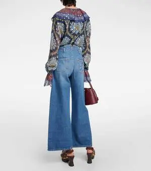 Etro High-rise Wide-leg Jeans