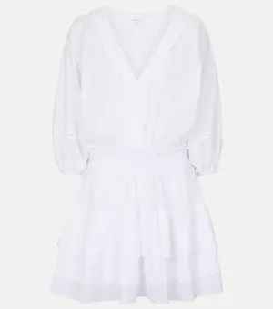 Poupette St Barth Ariel Cotton Minidress - White