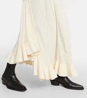 Proenza Schouler Bronco Leather Ankle Boots