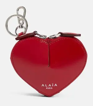 Alaïa Alaïa Le Cœur Mini Leather Coin Purse Red