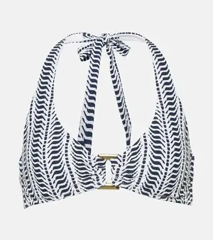 Heidi Klein Indigo Urchin Bikini Top