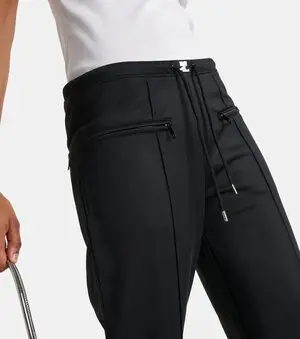 COURREGES Interlock Logo Jersey Track Pants - Black