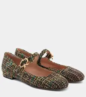 GIANVITO ROSSI Venezia Buckle Ballet Flats