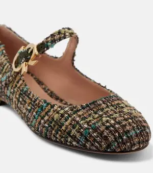 GIANVITO ROSSI Venezia Buckle Ballet Flats