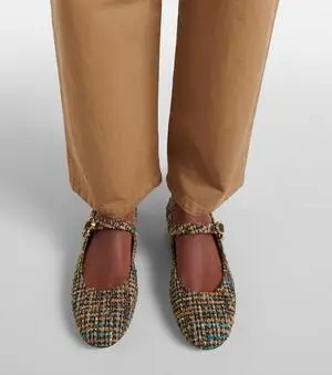 GIANVITO ROSSI Venezia Buckle Ballet Flats