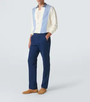 King & Tuckfield Paneled Wool Cardigan