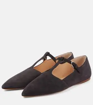 Gabriela Hearst Lola Suede Ballet Flats - Black