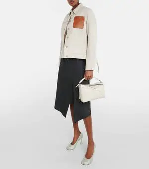 Loewe Puzzle Edge Small Top-handle Bag - White
