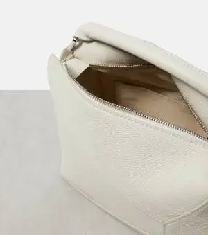 Loewe Puzzle Edge Small Top-handle Bag - White