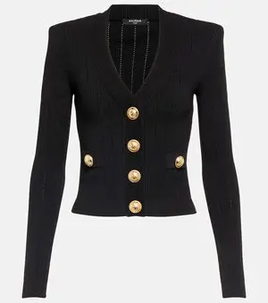 Balmain Cropped Cardigans For Women