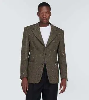 WINNIE N.Y.C Herringbone Wool-blend Jacket