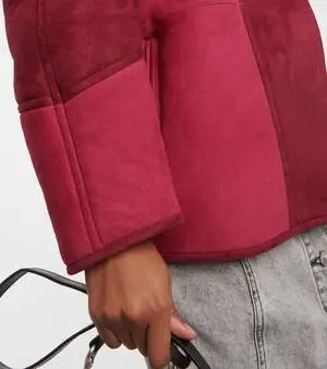 MARANT ETOILE Abeni Shearling-lined Suede Jacket