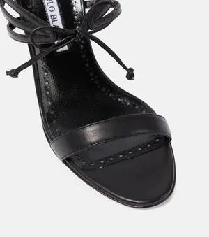Manolo Blahnik Bomasan 90 Leather Mules