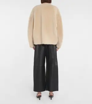 TOTEME Shearling Jacket - Beige
