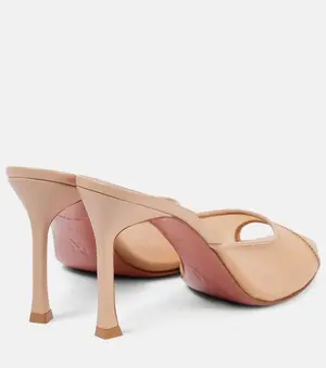 Amina Muaddi Alexa 95 Mules - Beige