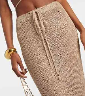 BANANHOT Alma Crochet Maxi Skirt