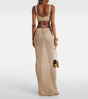 BANANHOT Alma Crochet Maxi Skirt