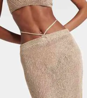 BANANHOT Alma Crochet Maxi Skirt