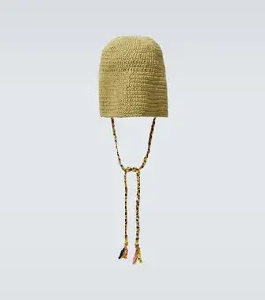 Alanui Beach Break Crochet Hat - Green
