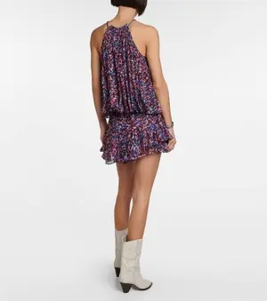MARANT ETOILE Fabino Printed Georgette Top