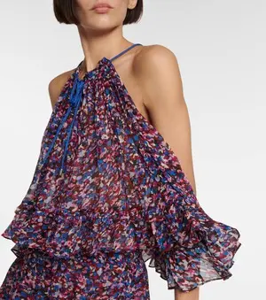 MARANT ETOILE Fabino Printed Georgette Top