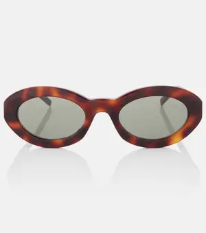 Saint Laurent Sl M136 Oval Sunglasses - Brown