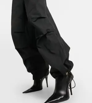 DION LEE Cotton-blend Wide-leg Pants