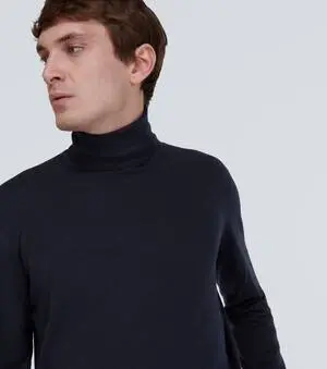 Loro Piana Cashmere Turtleneck Sweater - Blue