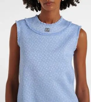 Dolce & Gabbana Dg Wool-blend Tweed Minidress