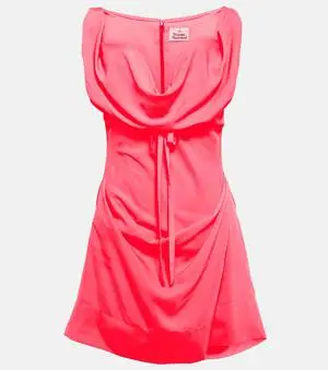 VIVIENNE WESTWOOD Draped Crepe Minidress