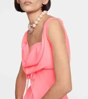 VIVIENNE WESTWOOD Draped Crepe Minidress