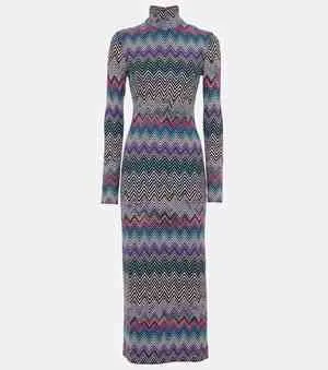 Missoni Zig Zag Turtleneck Dress