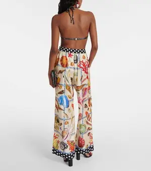 Dolce & Gabbana Capri Crystal-embellished Bra Top
