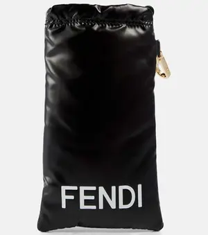 Fendi First Crystal Oval Sunglasses - Black
