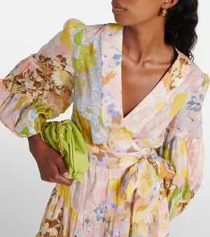 Zimmermann Floral Cotton Wrap Dress