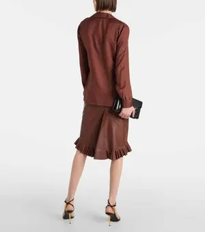 TOM FORD Ruffled Twill Blouse