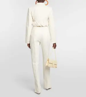 Jacquemus La Croissant Linen-blend Jacket