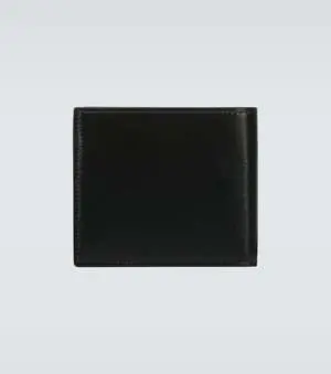 Saint Laurent Tiny Cassandre East/west Leather Wallet - Black