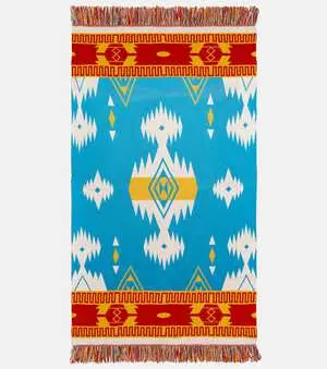 Alanui Icon Jacquard Wool Throw - Multicoloured