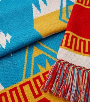 Alanui Icon Jacquard Wool Throw