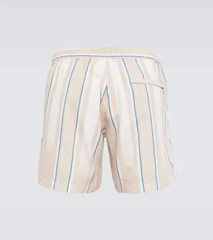 Commas Striped Swim Shorts