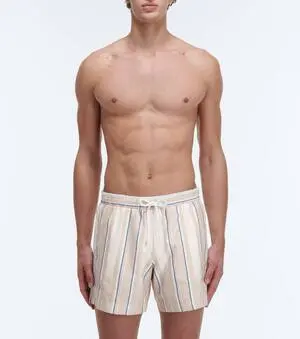 Commas Striped Swim Shorts