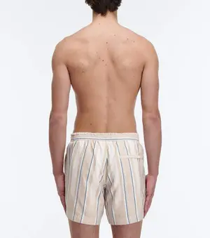 Commas Striped Swim Shorts