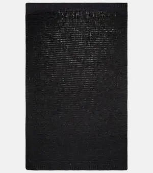 Gabriela Hearst Nell Cashmere And Wool Blanket - Black