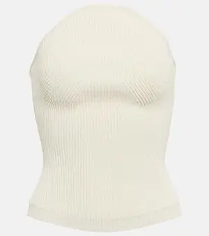 Khaite Jericho Ribbed-knit Bustier