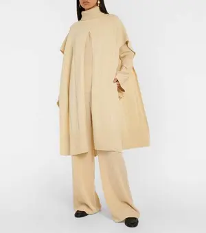 JOSEPH Hulin Wide-leg Silk Crepe Pants - Beige