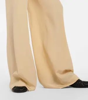 JOSEPH Hulin Wide-leg Silk Crepe Pants - Beige