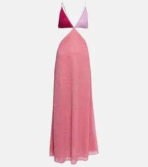 Oseree Cut-out Maxi Dress - Black