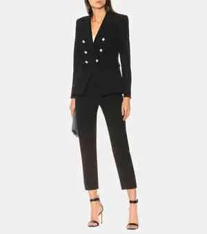 Veronica Beard Renzo High-rise Slim Cropped Pants - Black