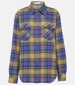GOD'S TRUE CASHMERE Tartan Cashmere Shirt - Multicoloured